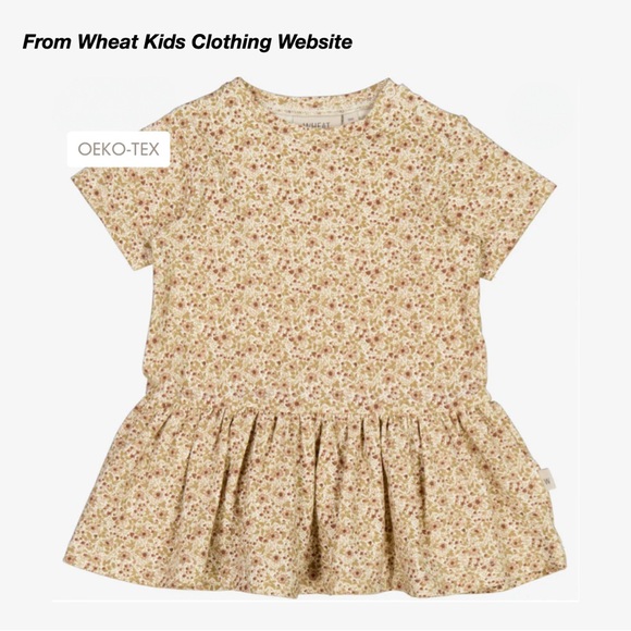 Wheat | Dresses | Nwt Wheat Birthe Jersey Dress In Eggshell Flowers 2y ...
